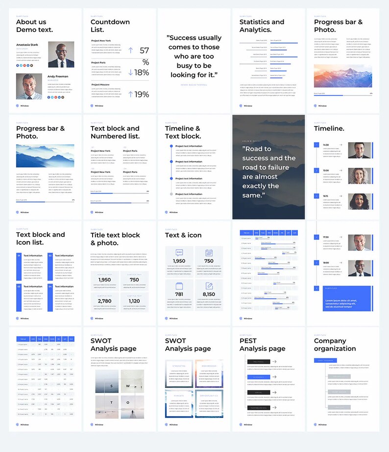 Business Powerpoint Template - Etsy