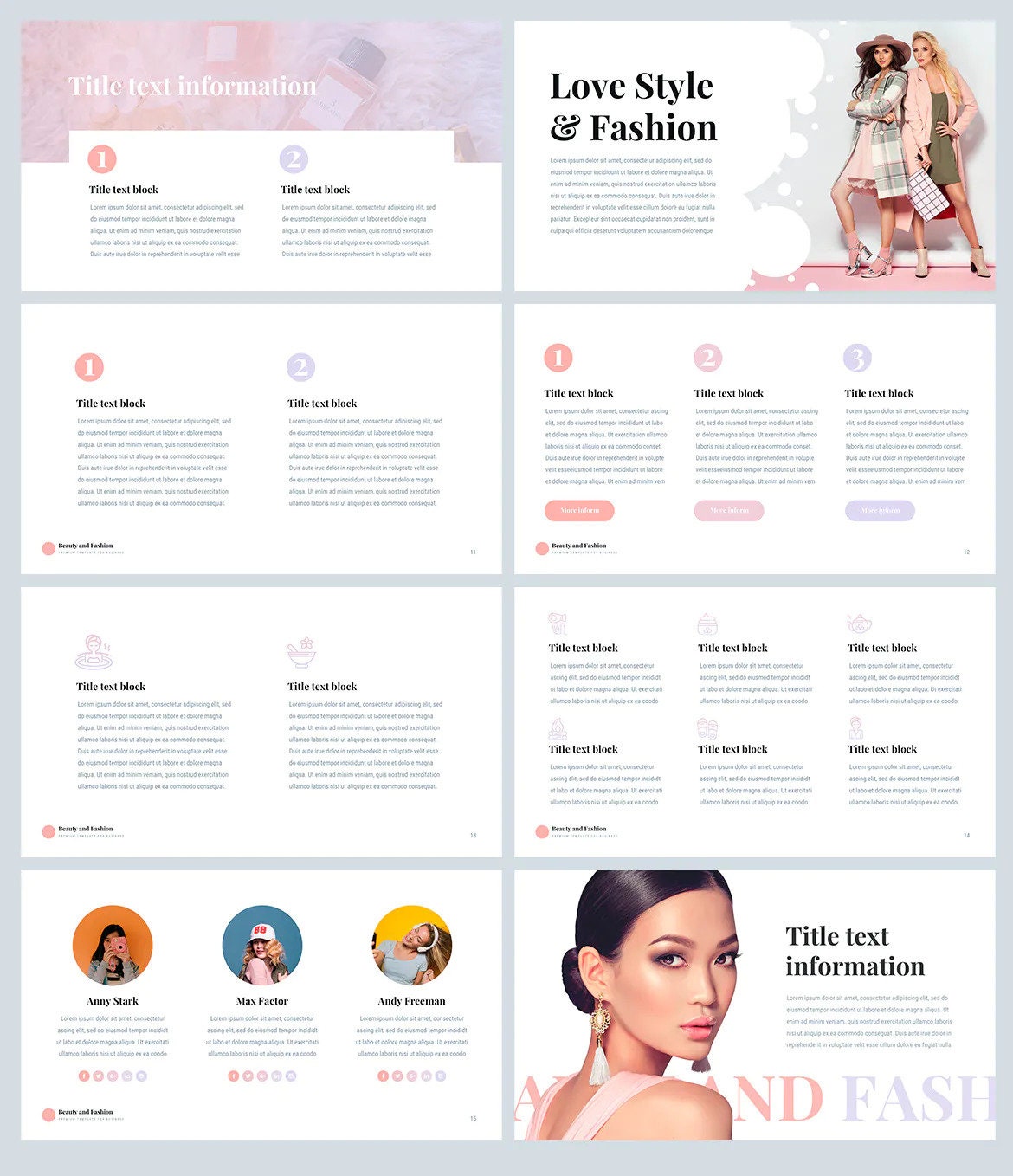 Plantilla powerpoint belleza y moda - Etsy España