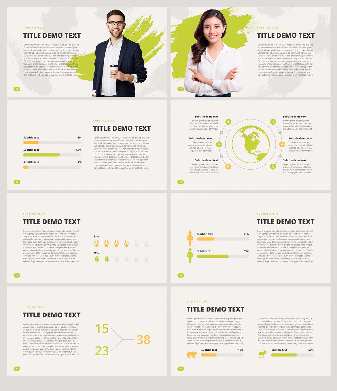 Organic Powerpoint Template - Etsy