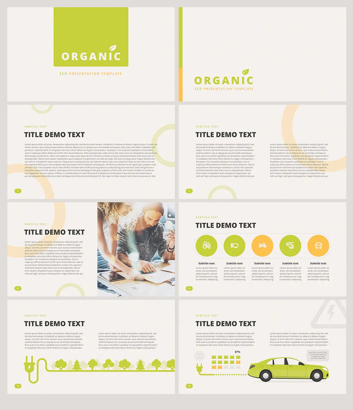 Organic Powerpoint Template - Etsy