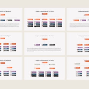 Organizational Hierarchy Chart for Powerpoint - Etsy