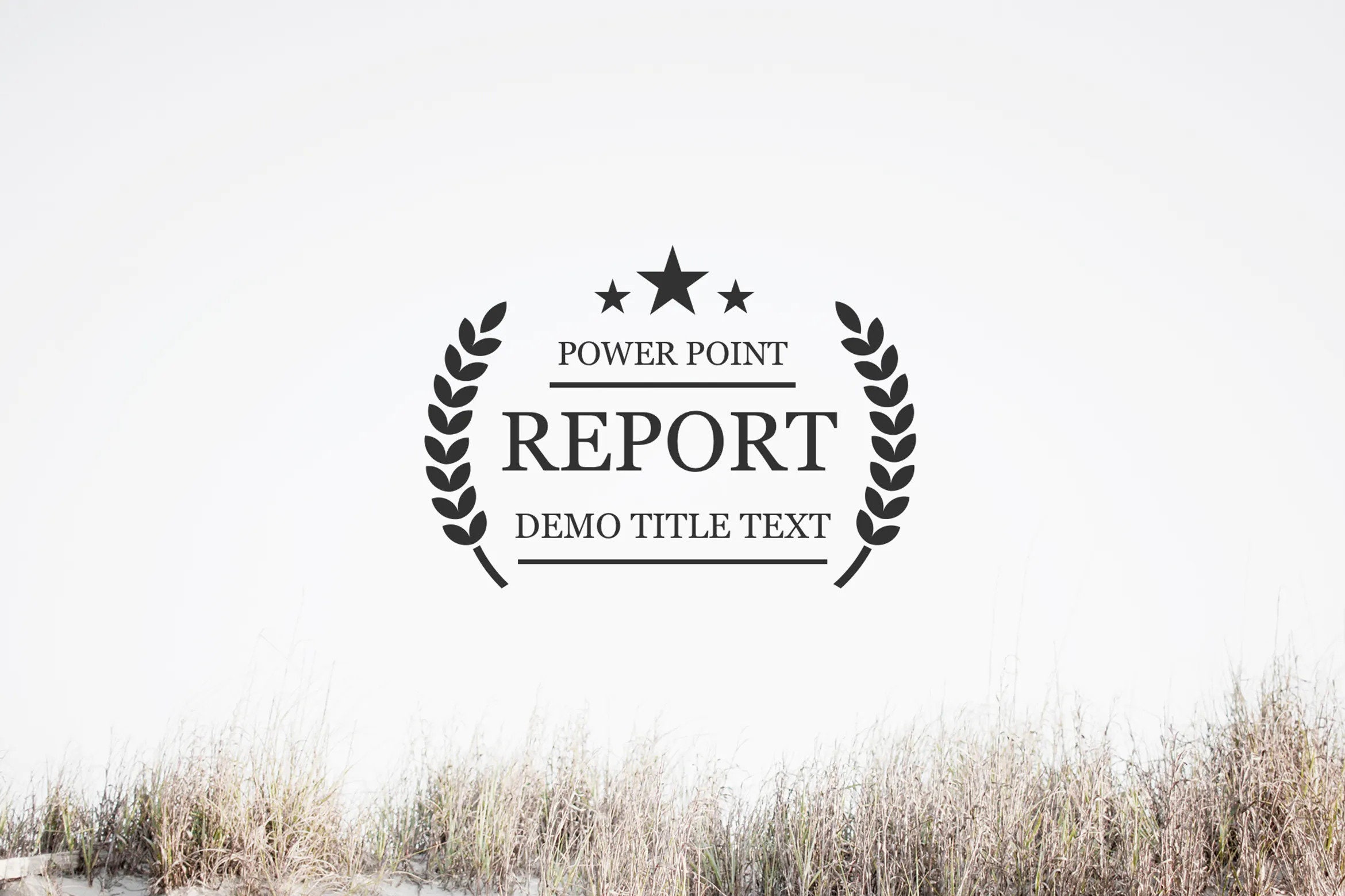 Report Powerpoint Template - Etsy