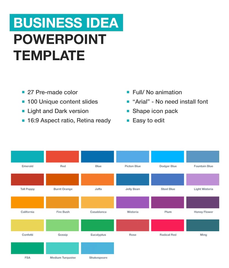 Business Idea Powerpoint Template - Etsy