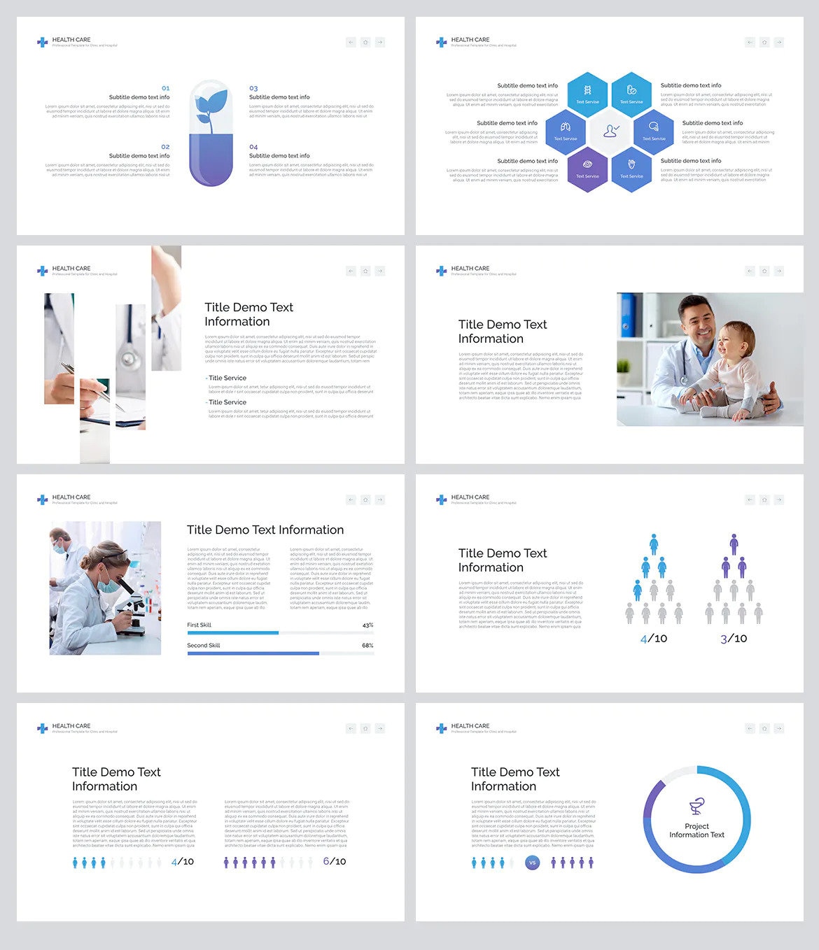 Health Care Powerpoint Template - Medical Template - Etsy