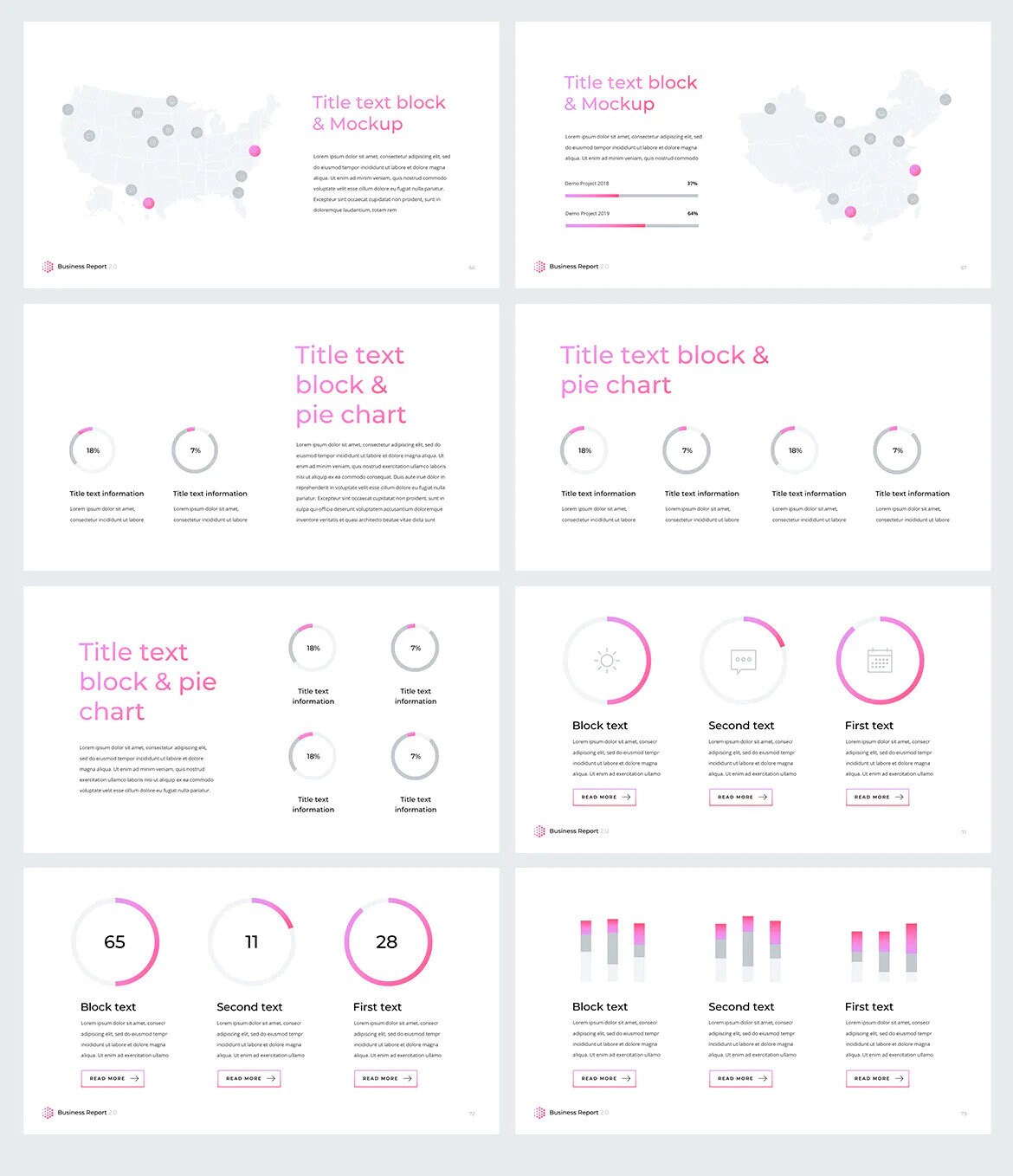 Business Report 2.0 Powerpoint Template - Etsy