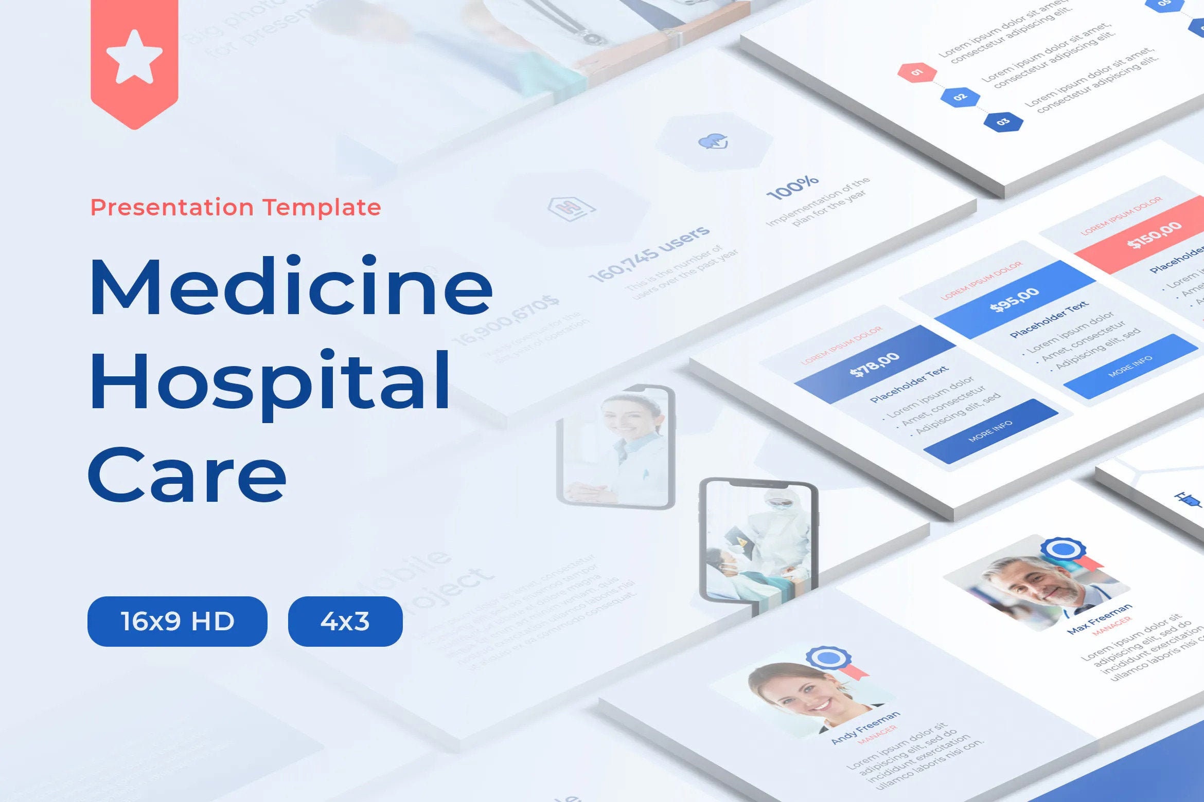 Medicine Hospital Care Powerpoint Template PPT - Etsy