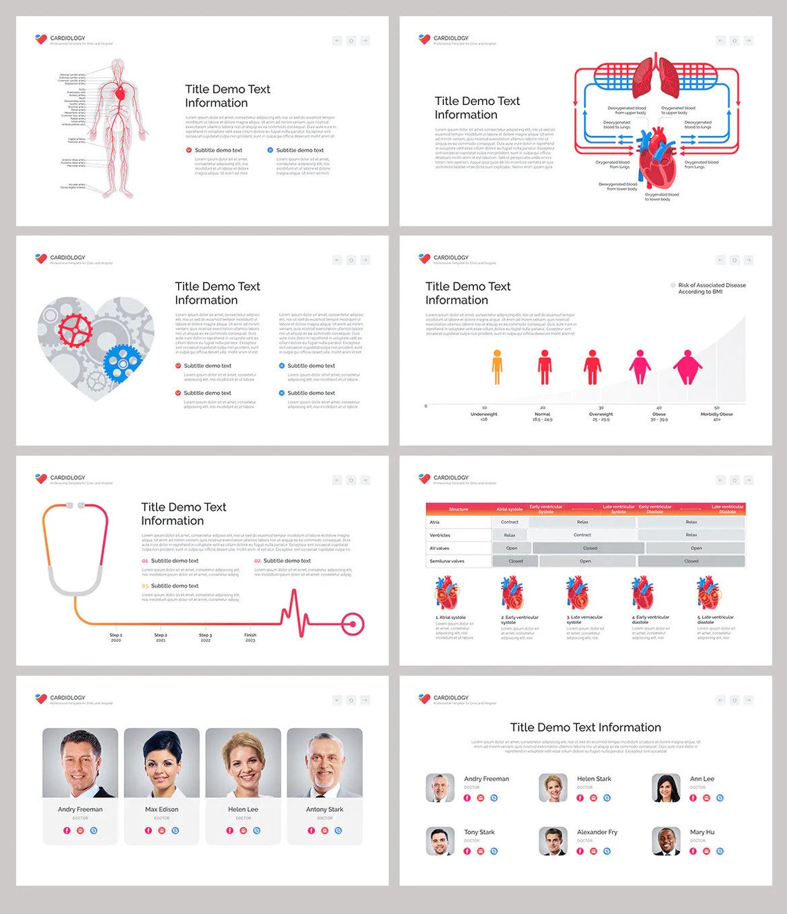 Cardiology Powerpoint Template - Medical Template - Etsy