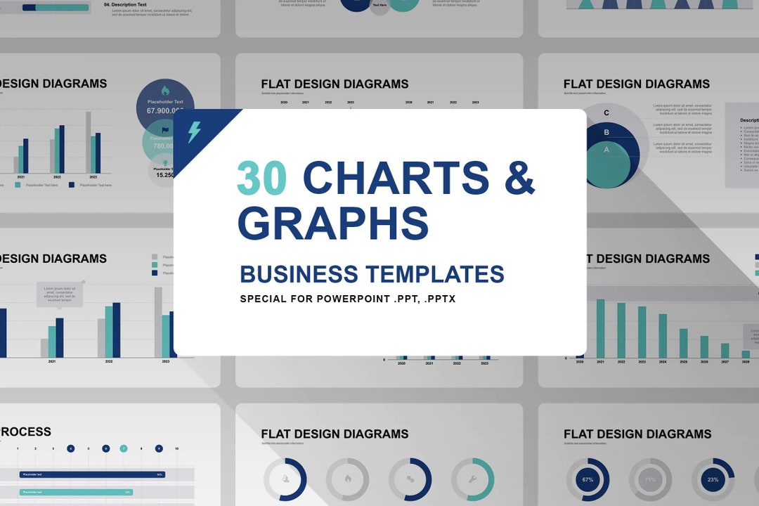 Graphs and Charts for Powerpoint - Etsy