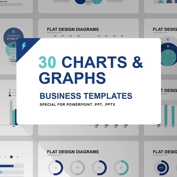 Powerpoint Graphs and Charts - Etsy