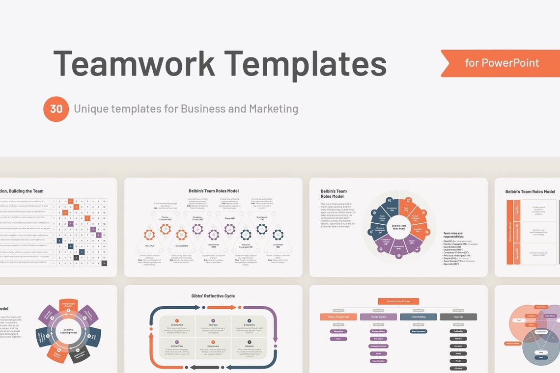 Teamwork Powerpoint Templates, Models and Strategies - Etsy