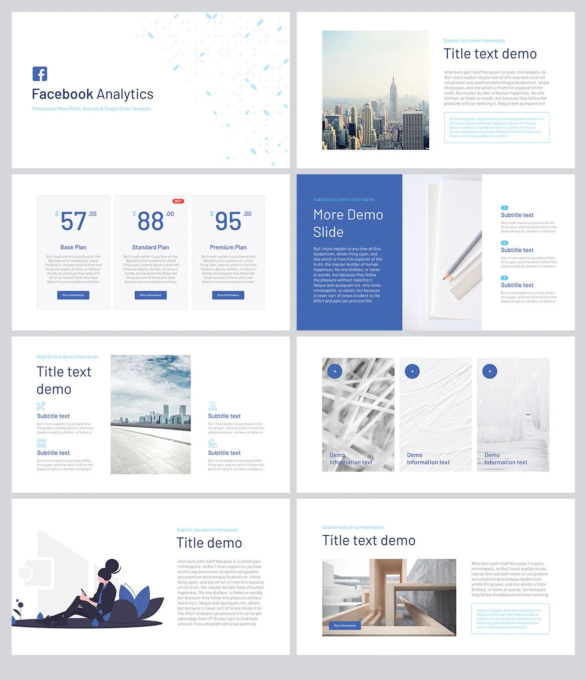 Facebook Template Powerpoint