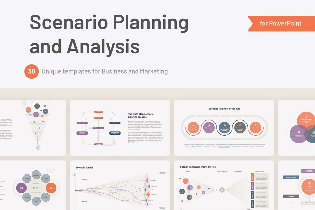 Scenario Planning and Analysis Powerpoint Templates - Etsy