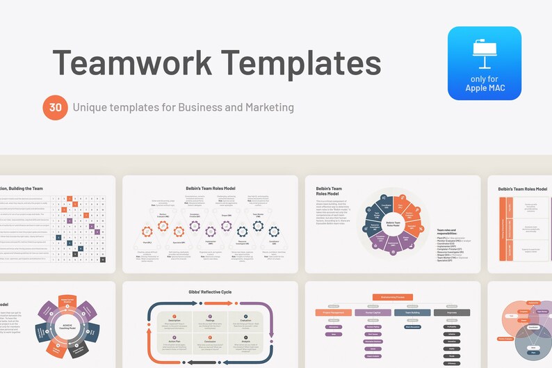 Teamwork Keynote Templates - Etsy