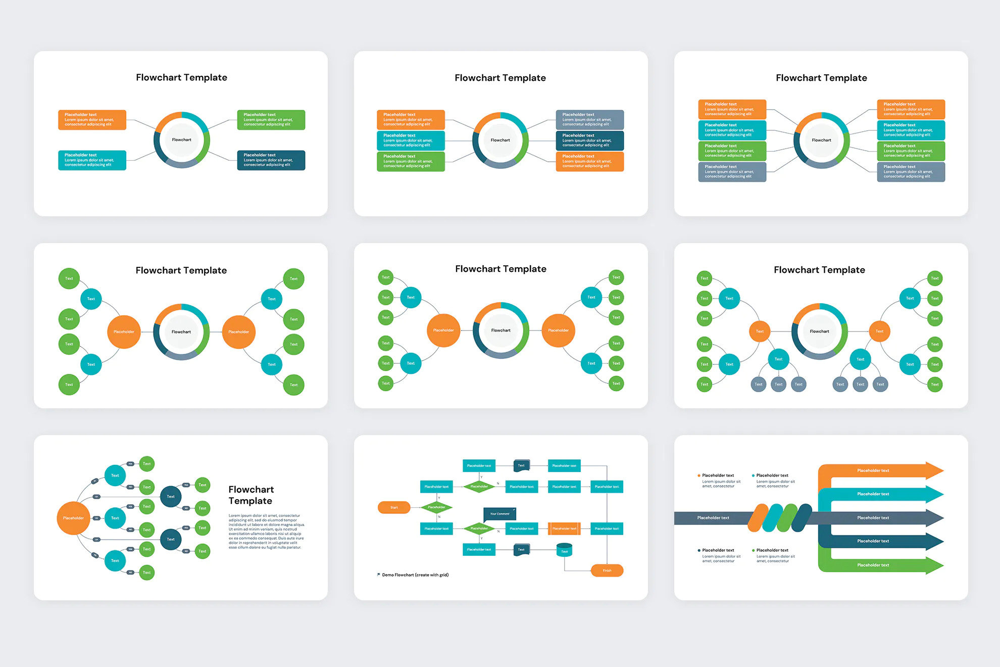 Flowchart Powerpoint Templates Organizational Company Charts - Etsy Canada