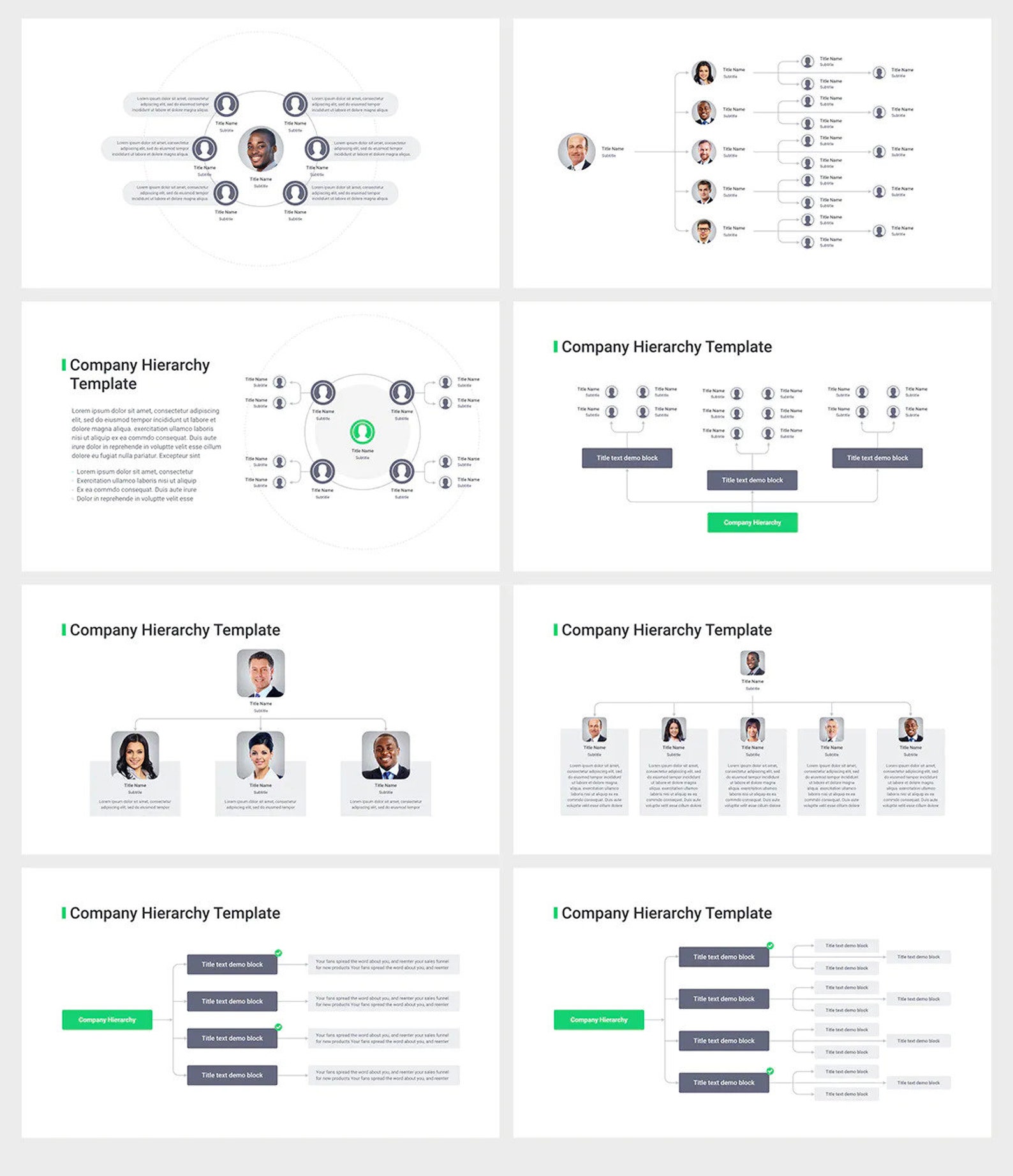 Company Hierarchy Powerpoint Template - Etsy
