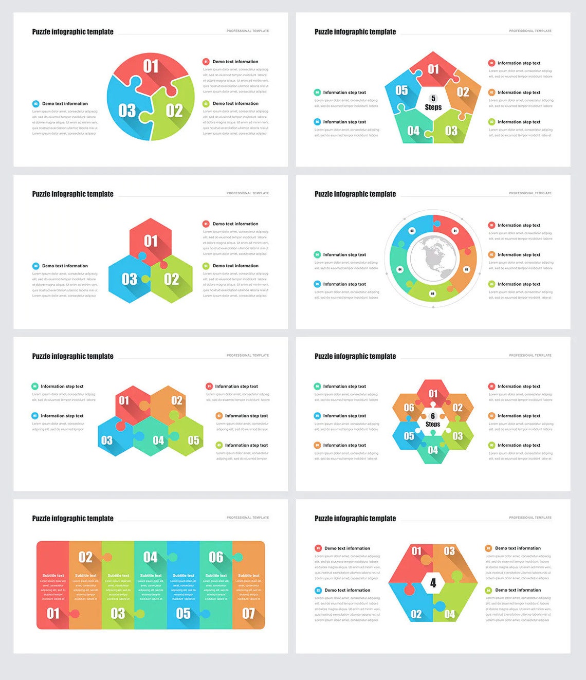 Puzzle Templates for Powerpoint - Etsy