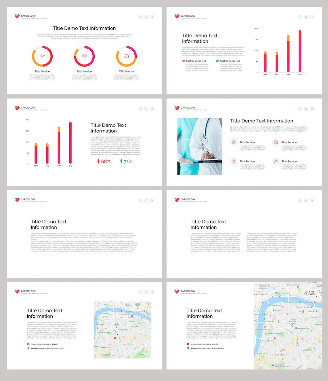 Cardiology Powerpoint Template - Medical Template - Etsy