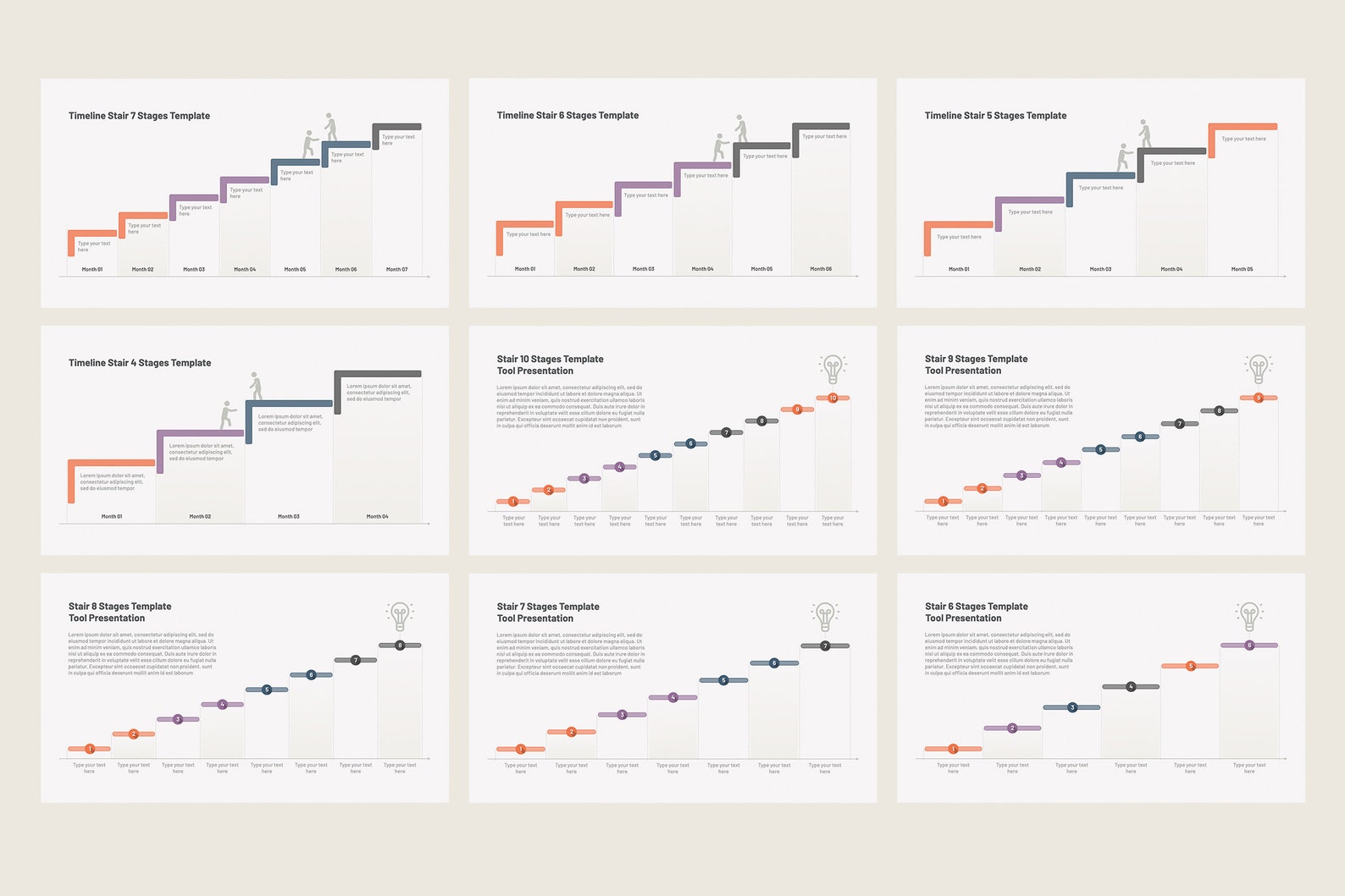 Treppendiagramm Vorlagen für PowerPoint - Etsy Schweiz