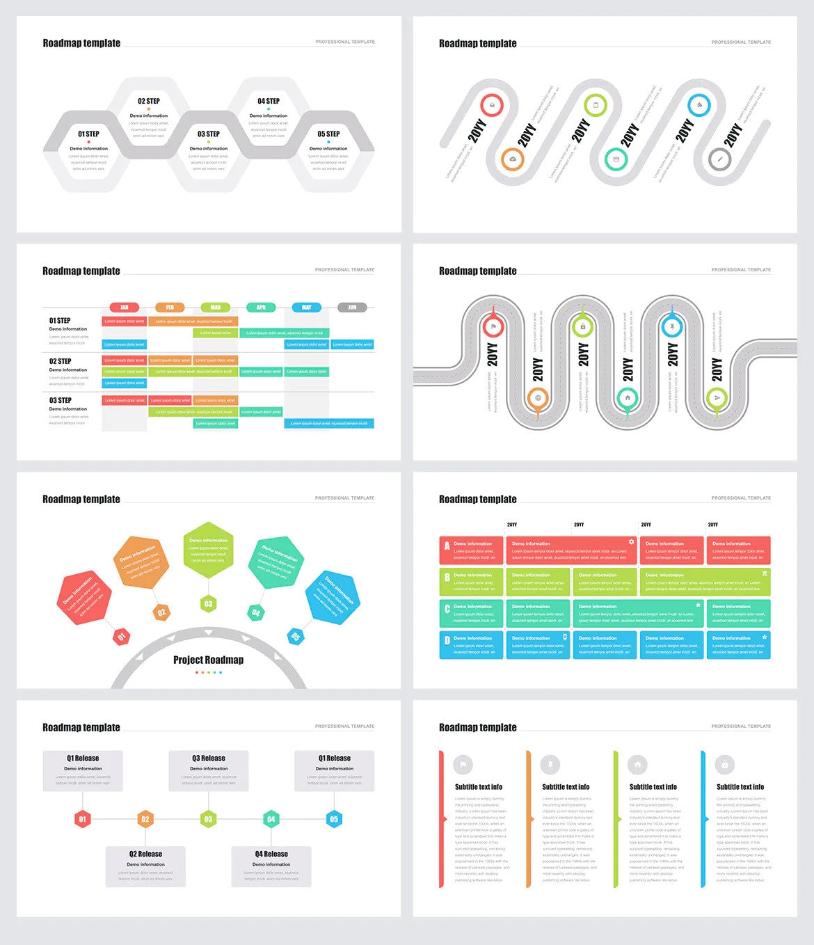 Roadmap Powerpoint Templates - Etsy