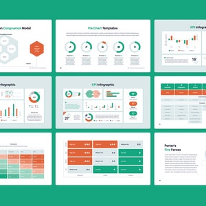 Monthly and Annual Report Powerpoint Template - Etsy