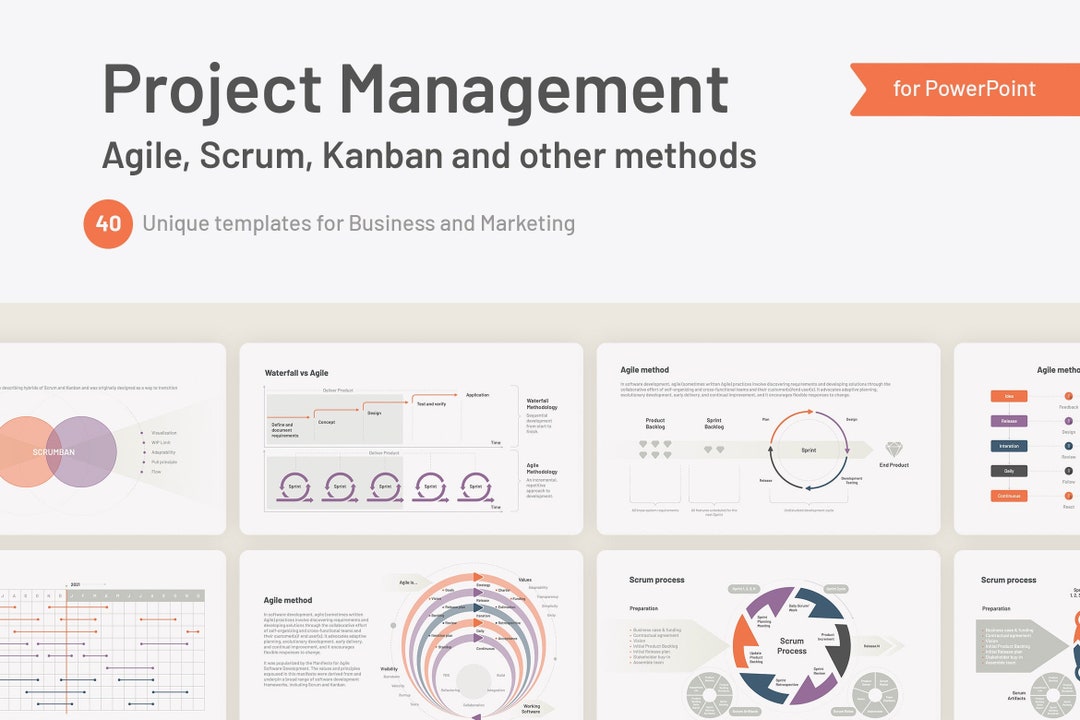 Project Management Powerpoint Templates: Agile, Scrum, Kanban ...