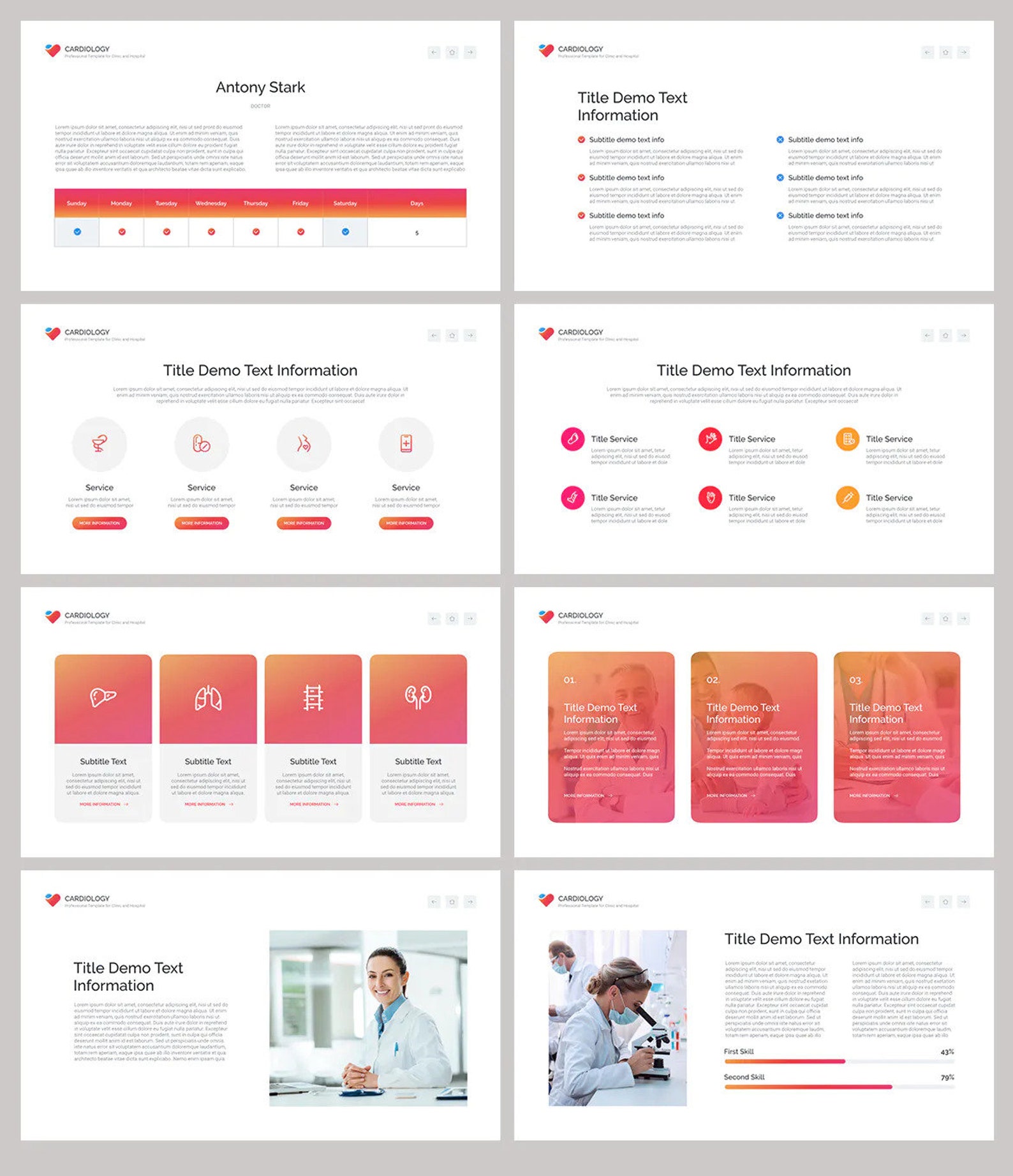 Cardiology Powerpoint Template - Medical Template - Etsy