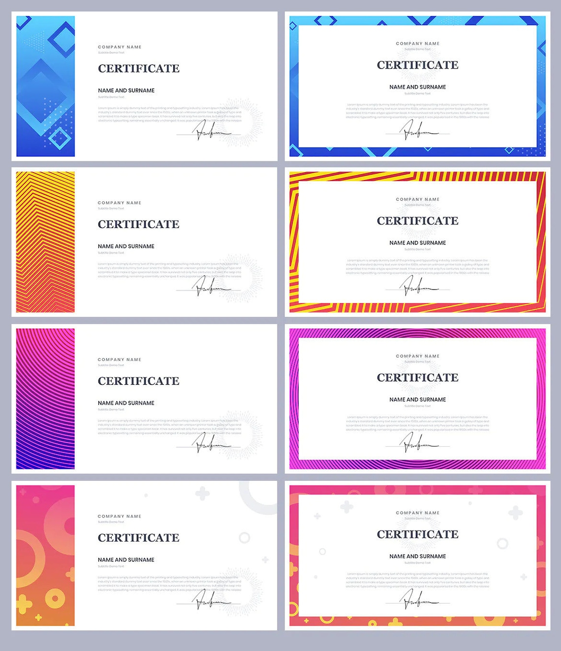 Certificate & Diploma Powerpoint Templates - Etsy