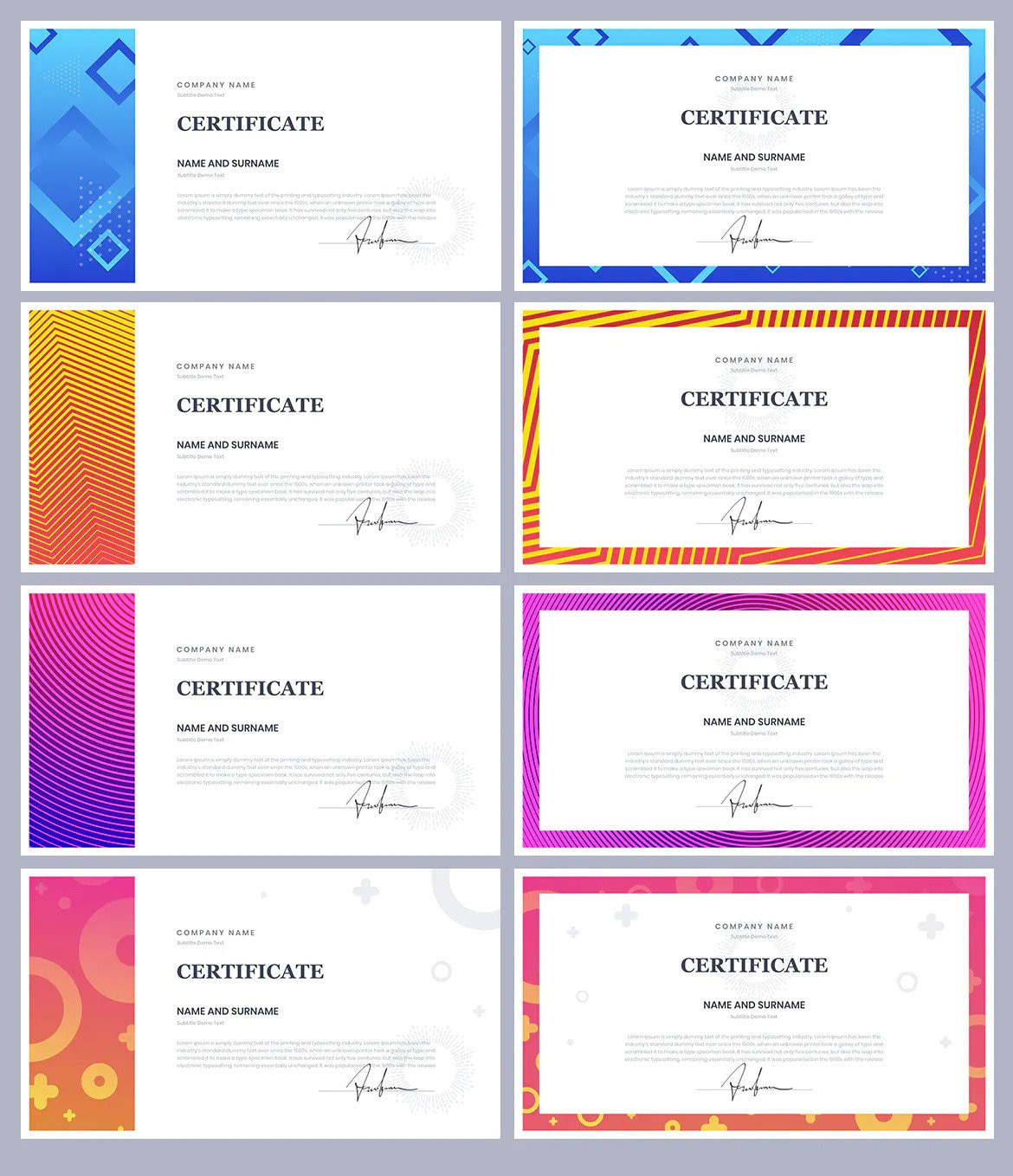 Certificate & Diploma Powerpoint Templates - Etsy