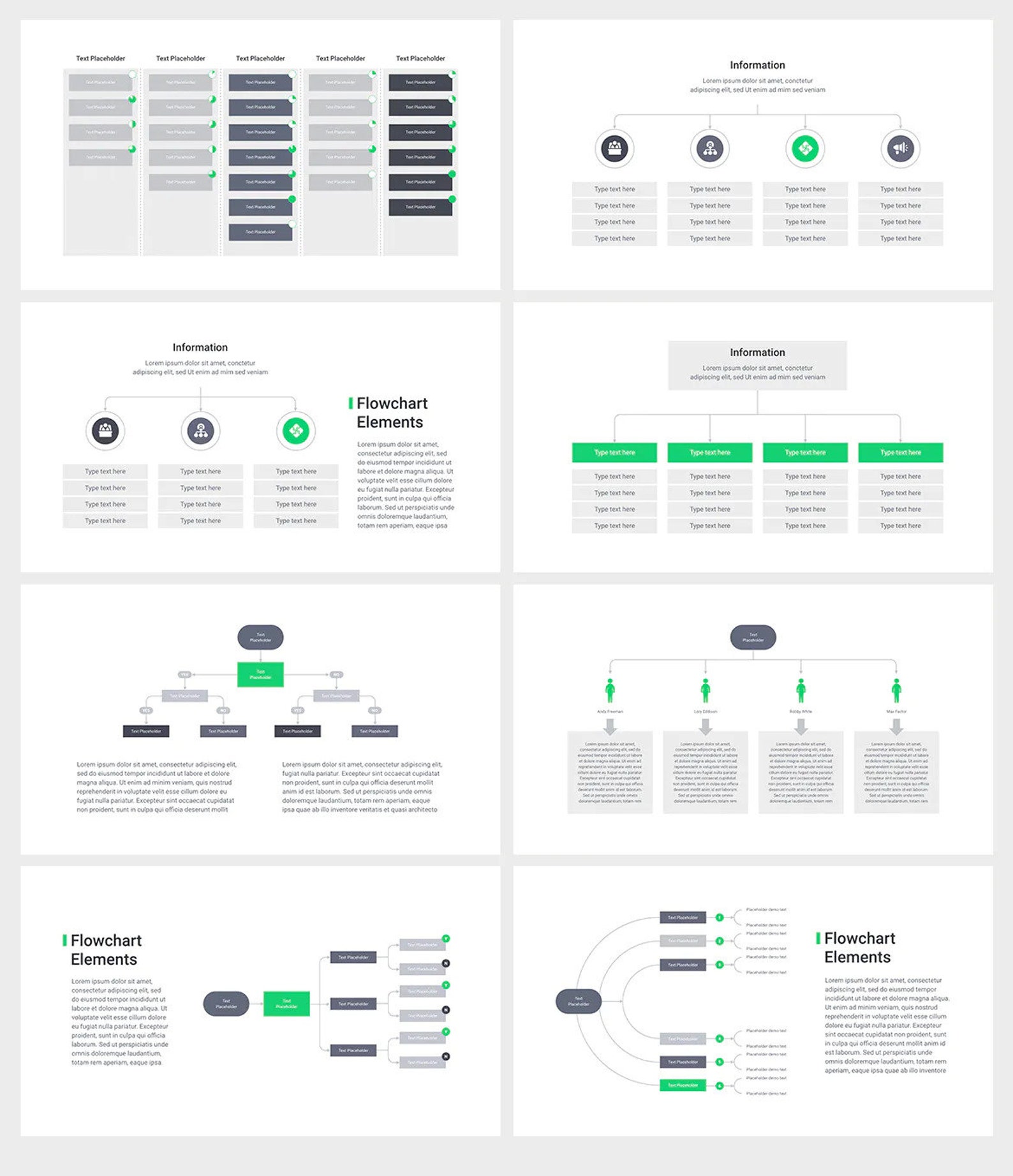 Flowchart Powerpoint Templates - Etsy
