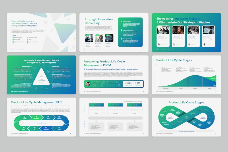 Product Life Cycle Management PLCM for Powerpoint - Etsy