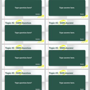 Jeopardy for School PPT Powerpoint - Etsy