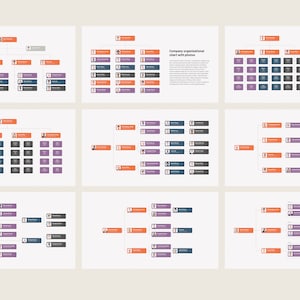Organizational Hierarchy Chart for Powerpoint - Etsy