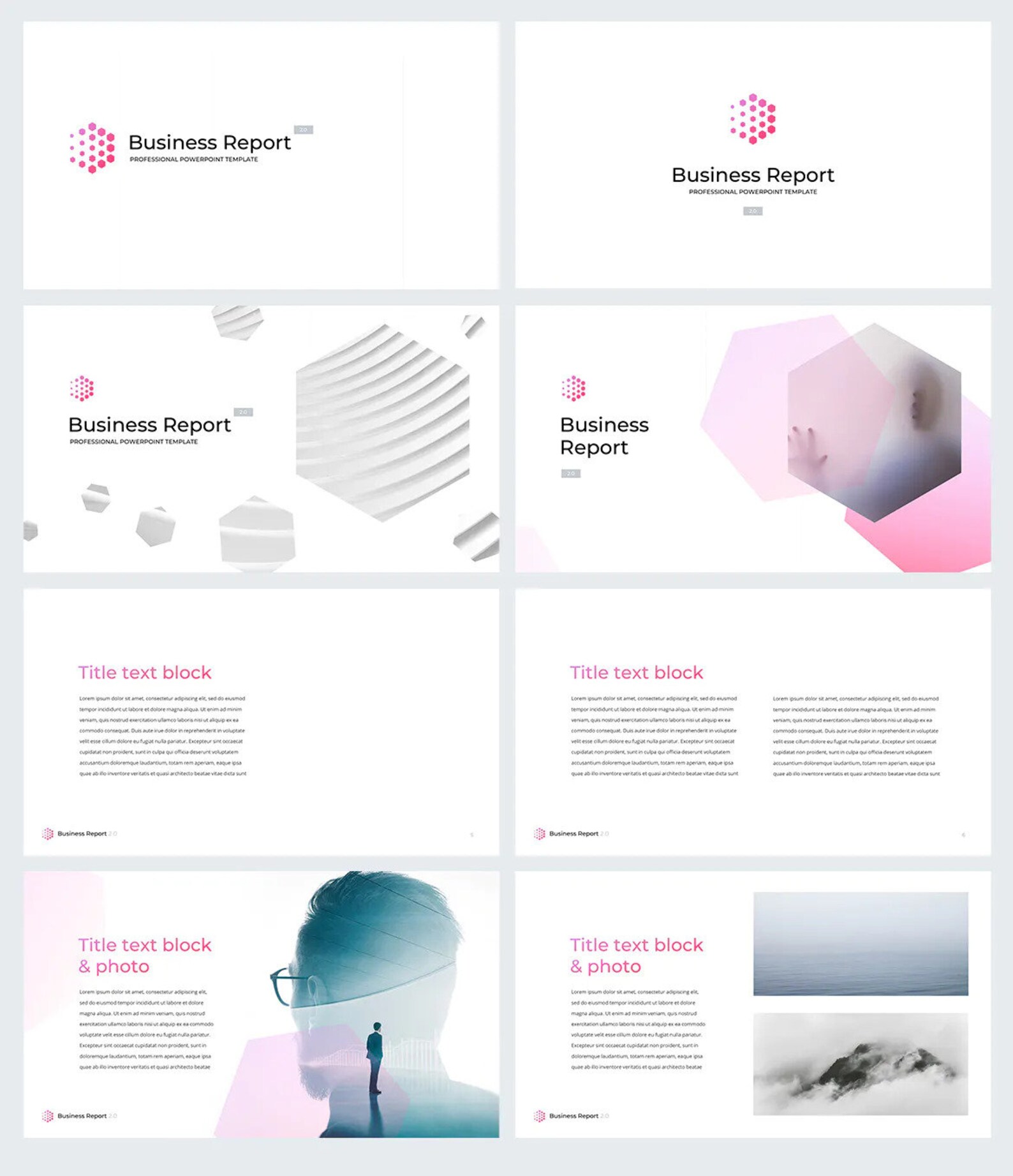 Business Report 2.0 Powerpoint Template - Etsy