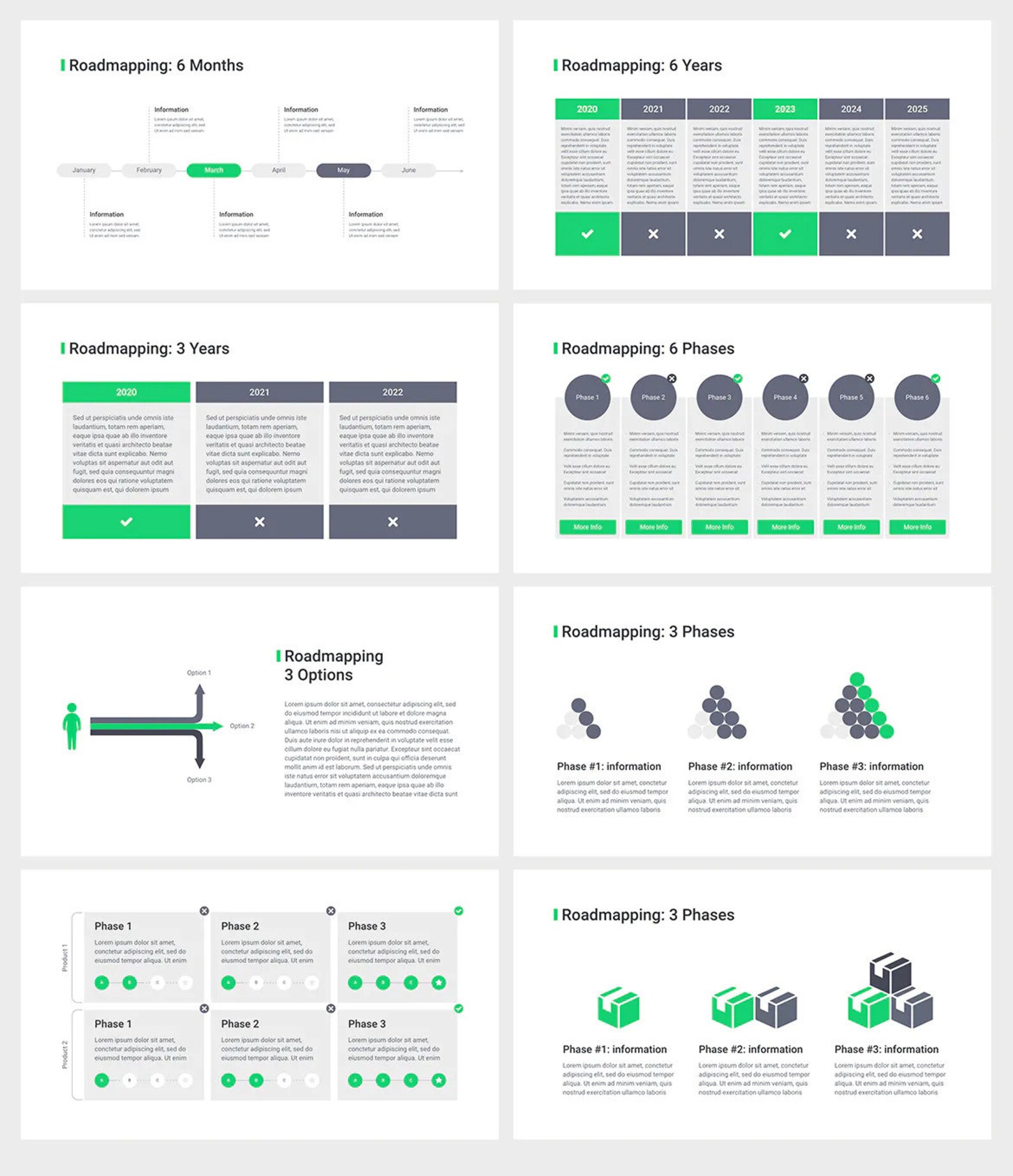 Roadmapping for Powerpoint Template - Etsy