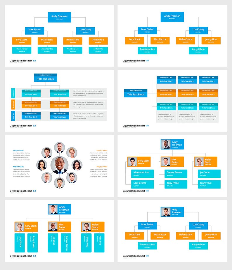 Organizational Chart and Hierarchy Template - Etsy