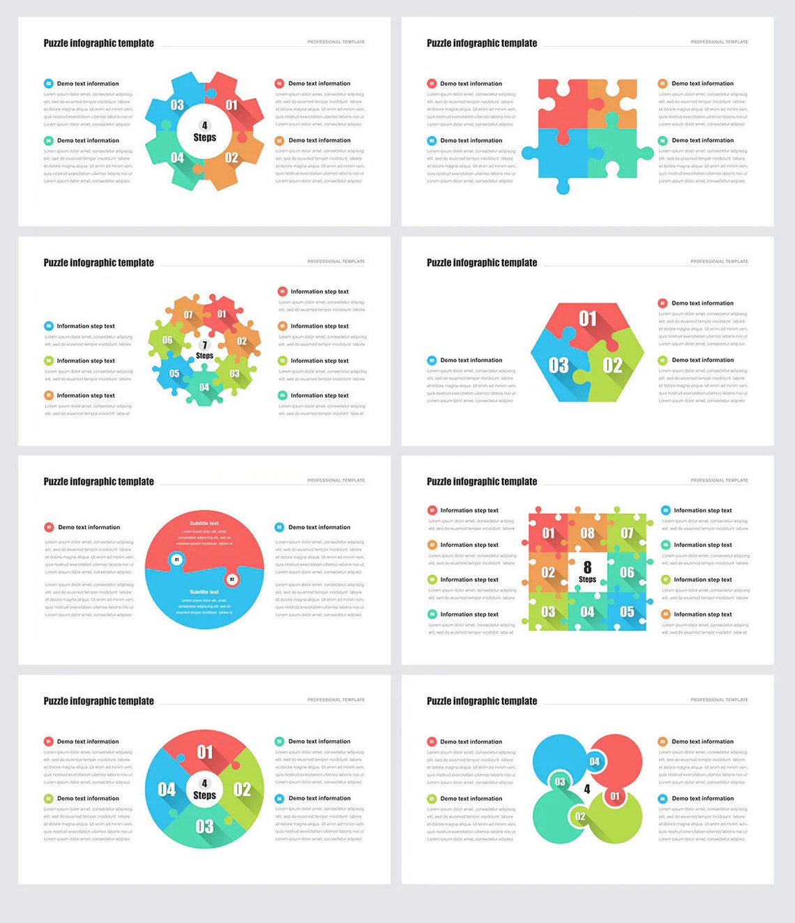 Puzzle Templates for Powerpoint - Etsy