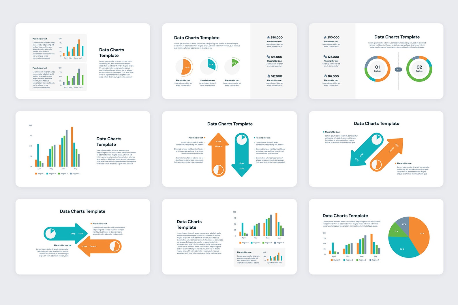 Data Chart Powerpoint Templates - Etsy