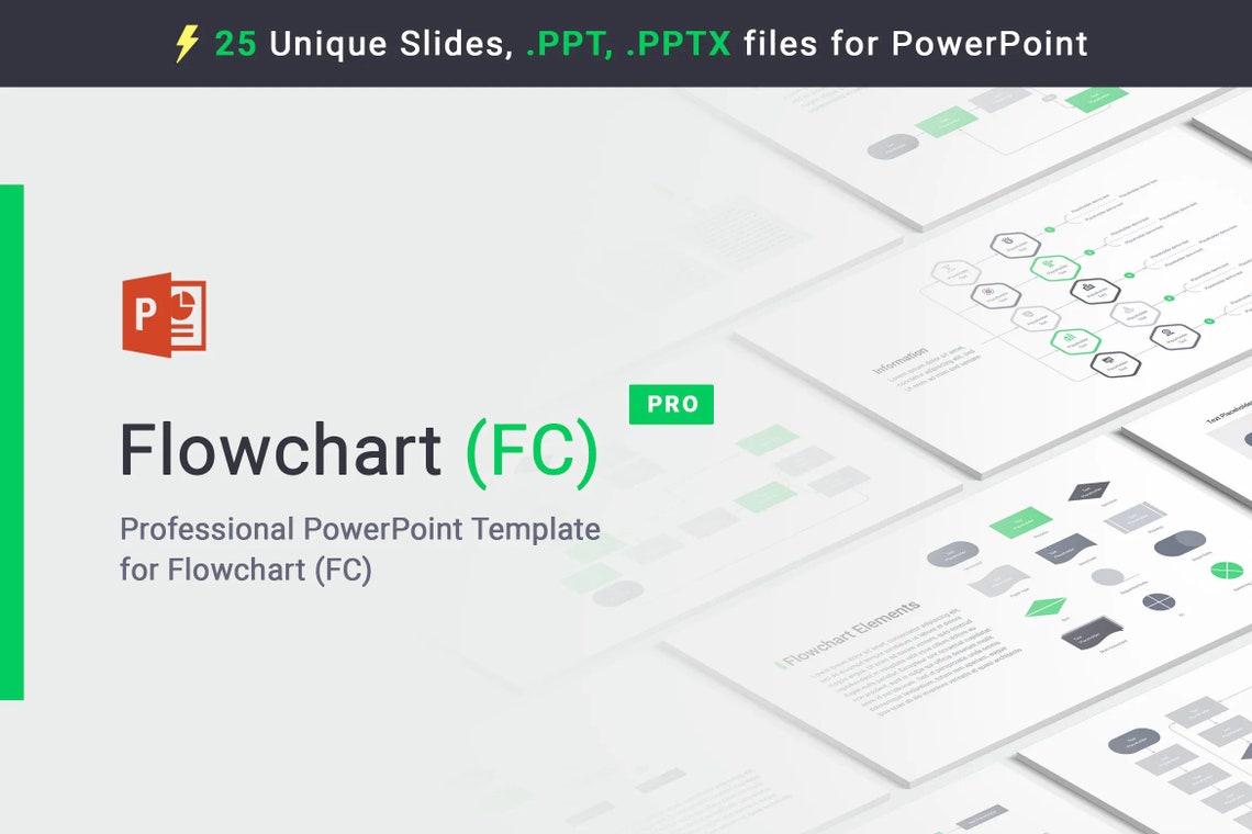 Flowchart Powerpoint Templates - Etsy