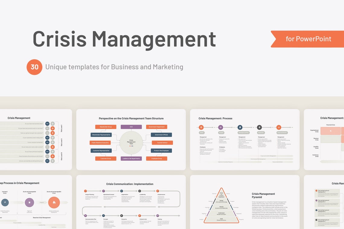 Crisis Management for Powerpoint - Etsy