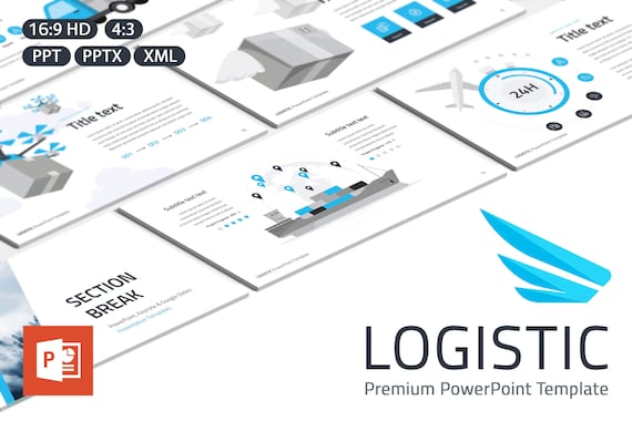 Logistic Powerpoint Template - Etsy