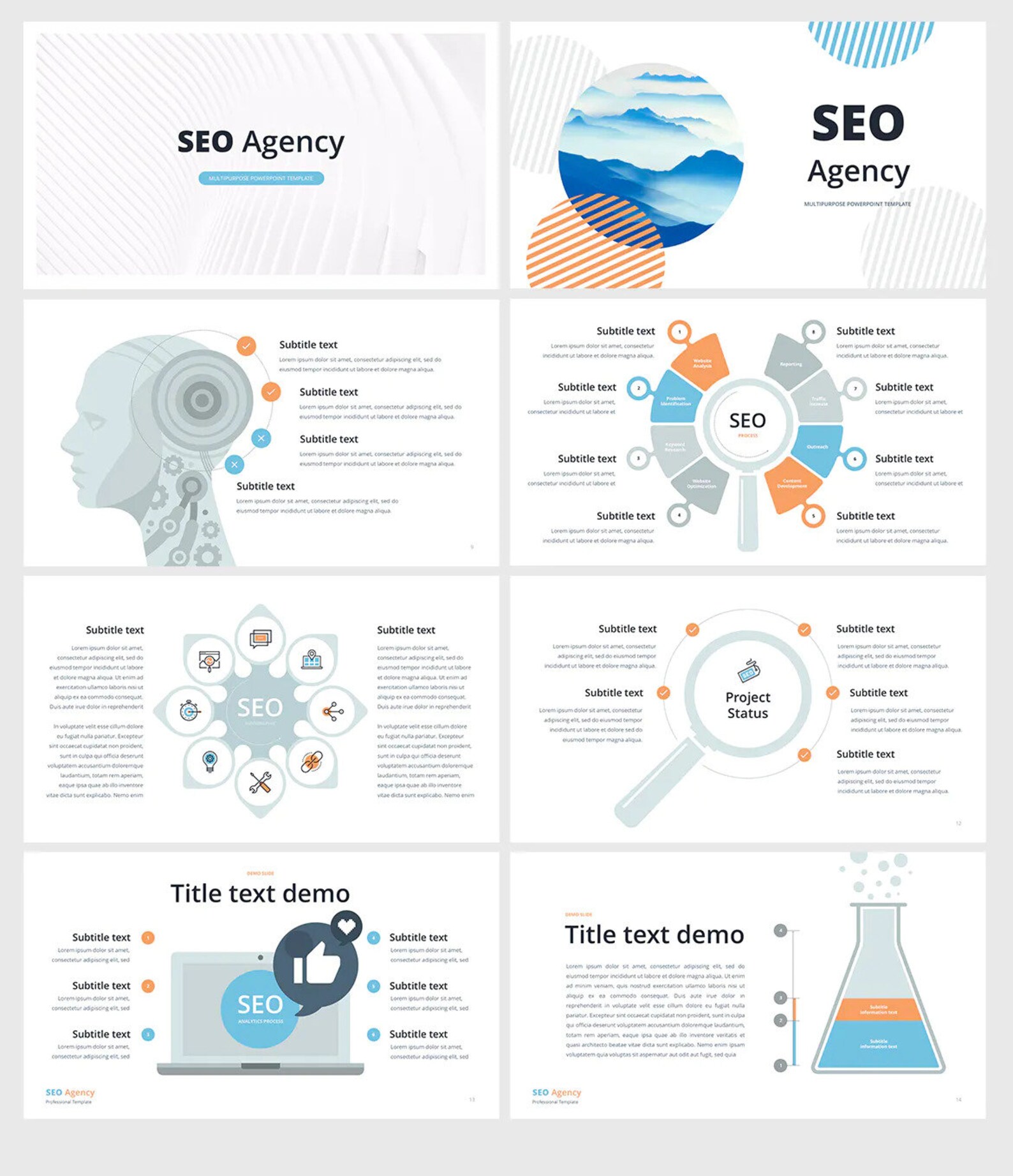 SEO Agency Powerpoint Template - Etsy