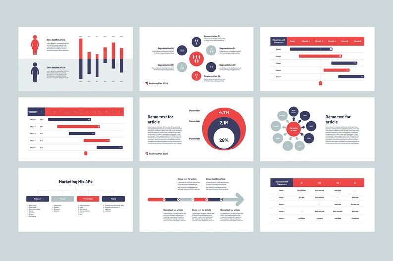 Business Plan Template 2020 for Powerpoint - Etsy