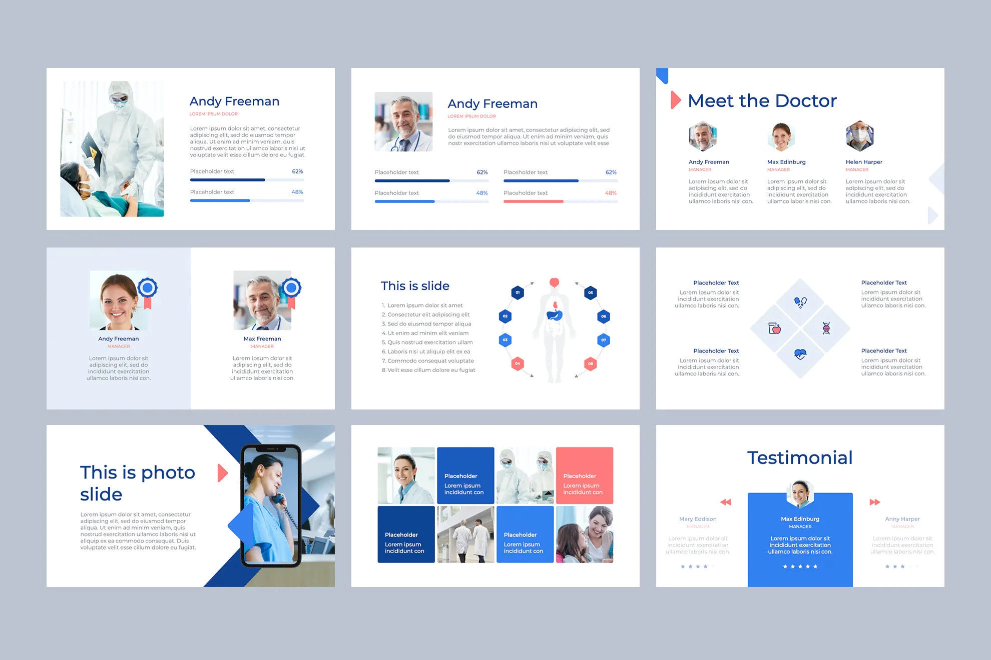 Medicine Hospital Care Powerpoint Template PPT - Etsy