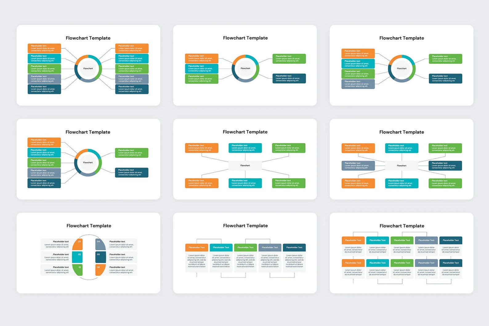 Flowchart Powerpoint Templates Organizational Company Charts - Etsy Canada