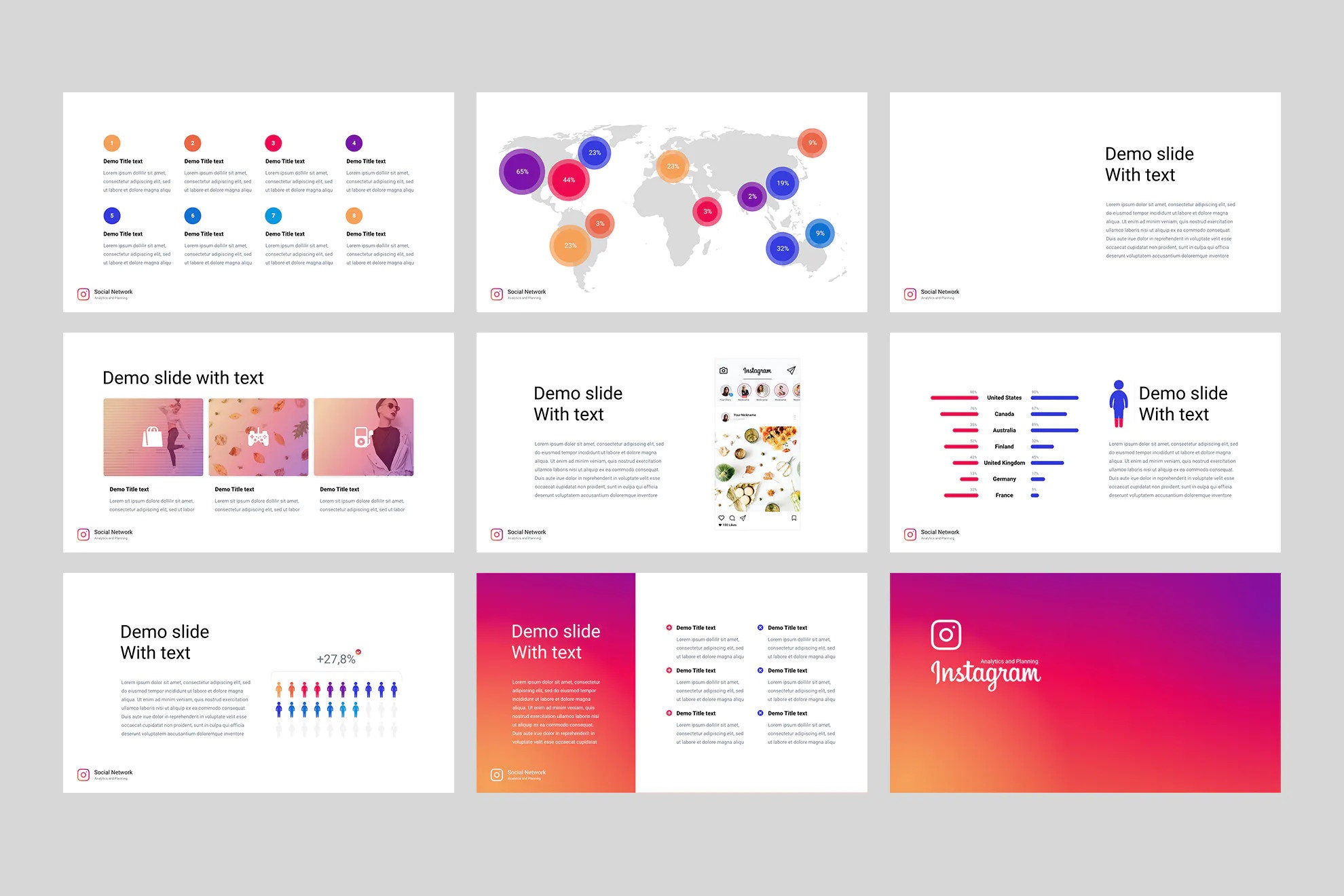 Instagram Powerpoint Template