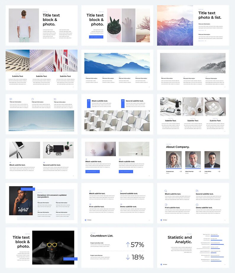 Business Powerpoint Template - Etsy