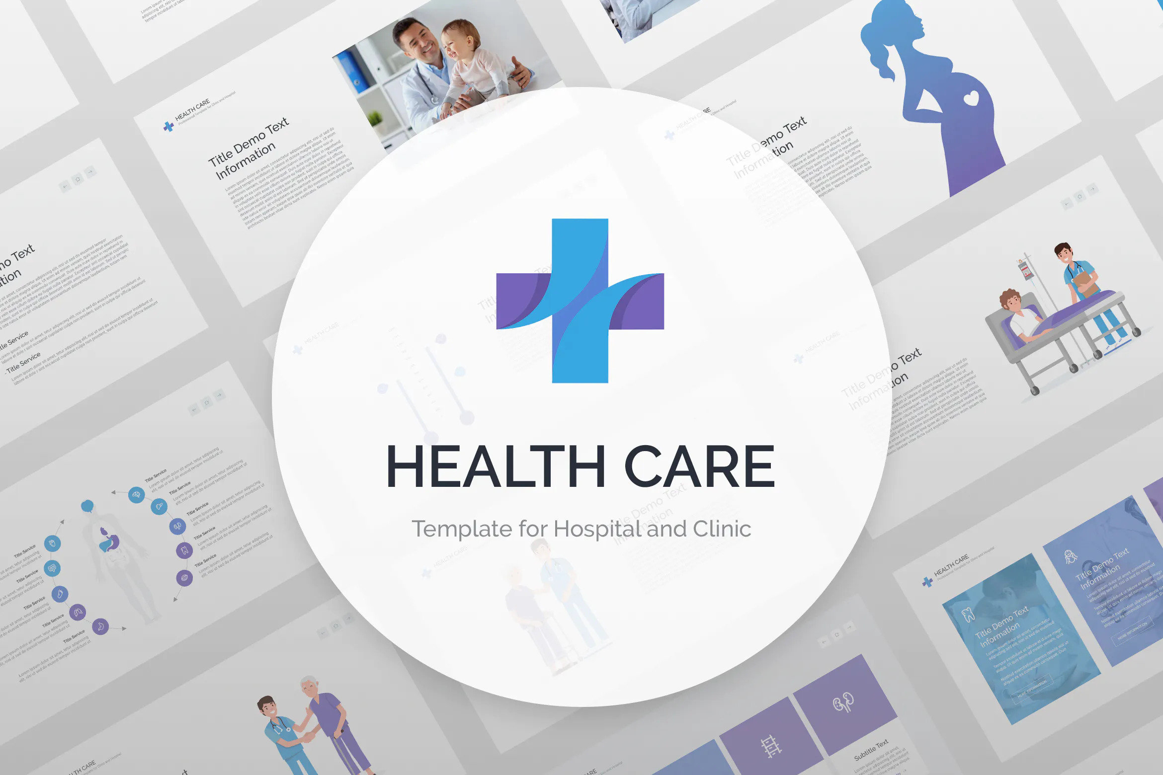 Health Care Powerpoint Template - Medical Template - Etsy