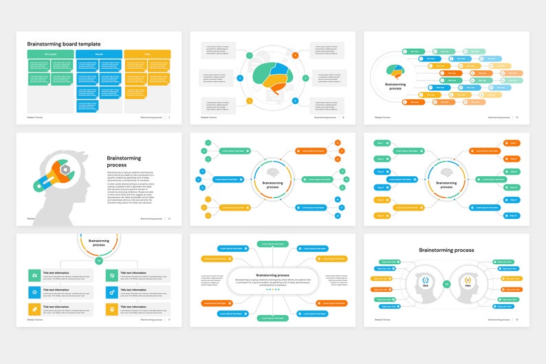 Brainstorming Process for Powerpoint - Etsy