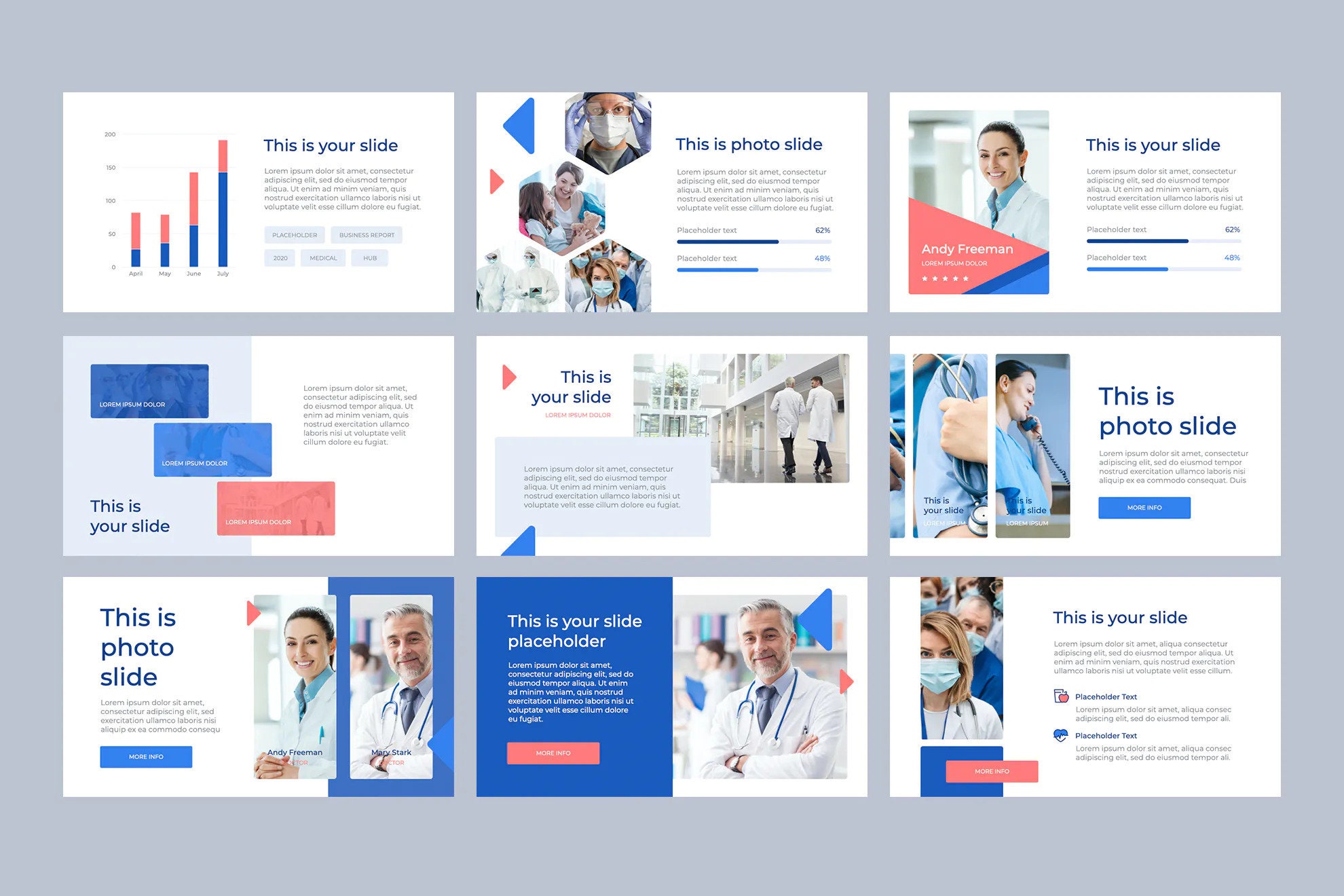 Medicine Hospital Care Powerpoint Template PPT - Etsy