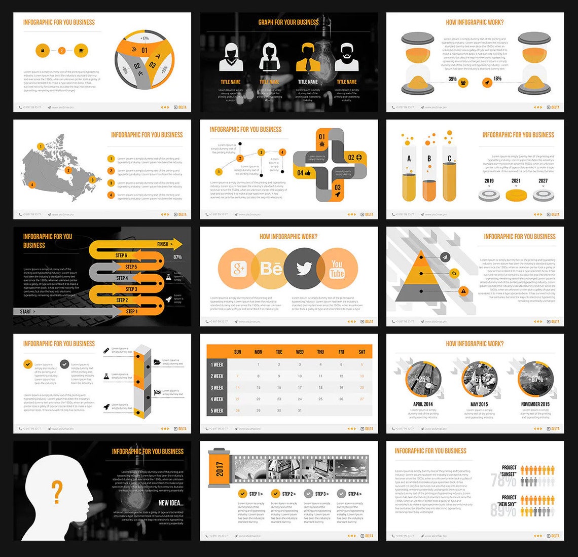 Delta Powerpoint Template - Etsy